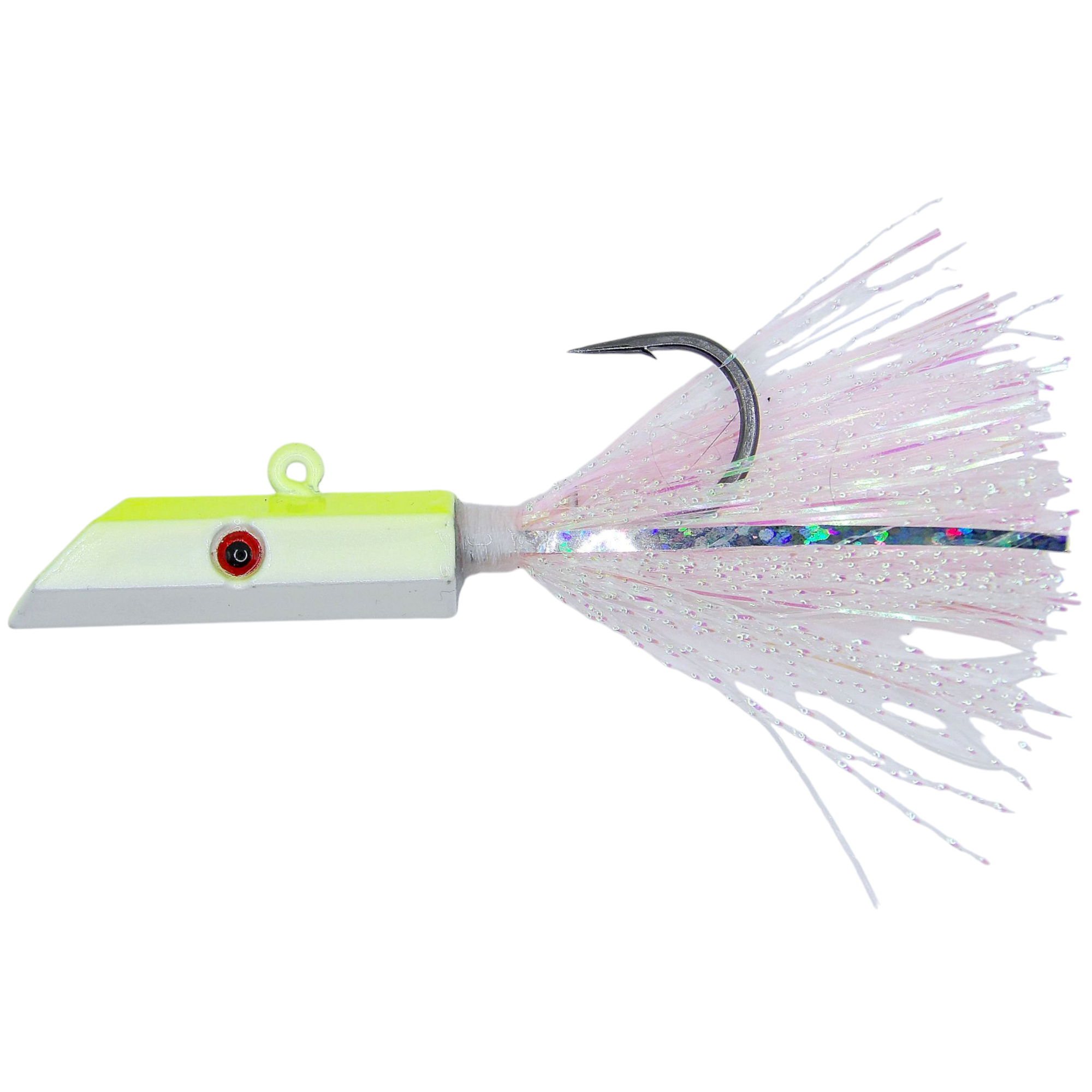 Hexy Minnow - 1oz Chartreuse Hex Head Jigs | Glass Minnow Jigs ...