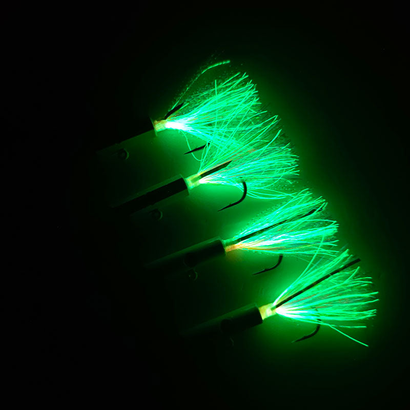 Hexy Minnow - 1oz Chartreuse Hex Head Jigs | Glass Minnow Jigs ...
